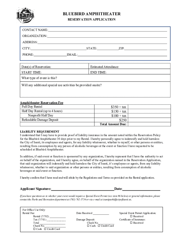 Fillable Online Facility Reservation Application Golf & Event CenterSid ... Fax Email Print ...