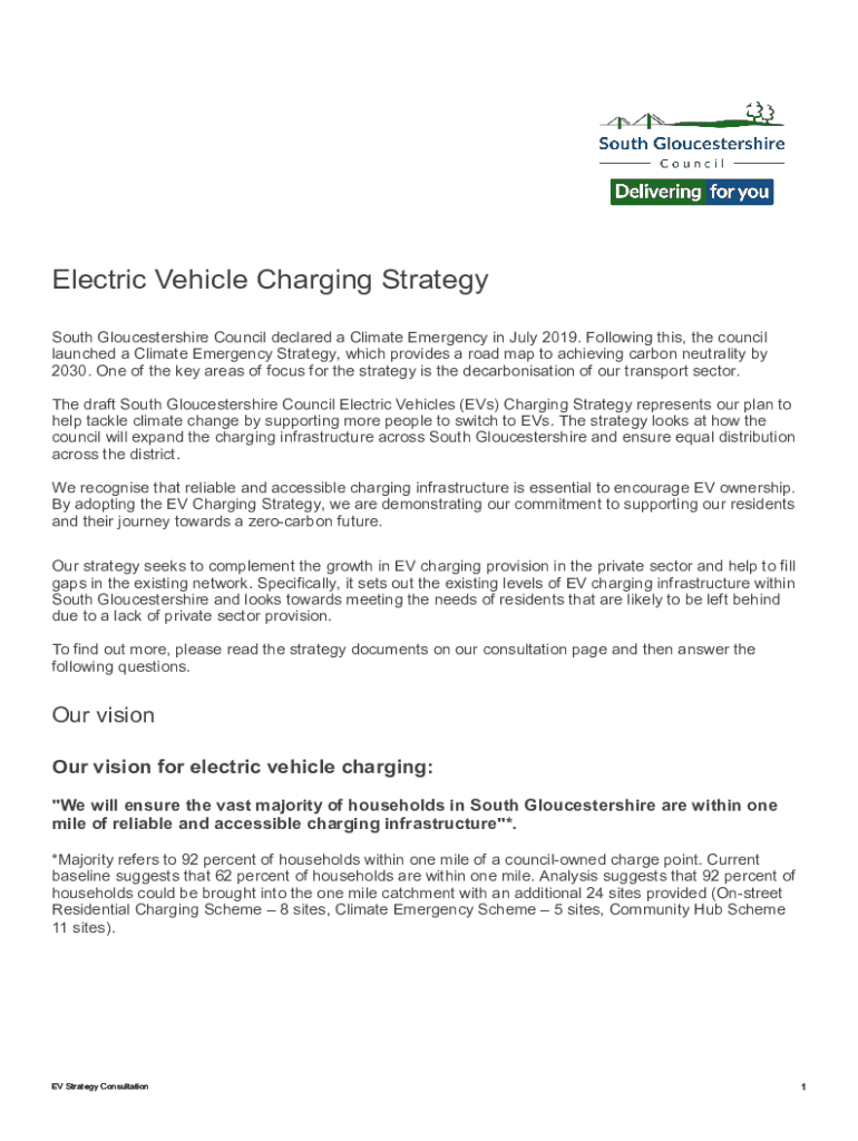 Fillable Online The West of England\'s Electric Vehicle Charging Action Plan Fax Email Print ...