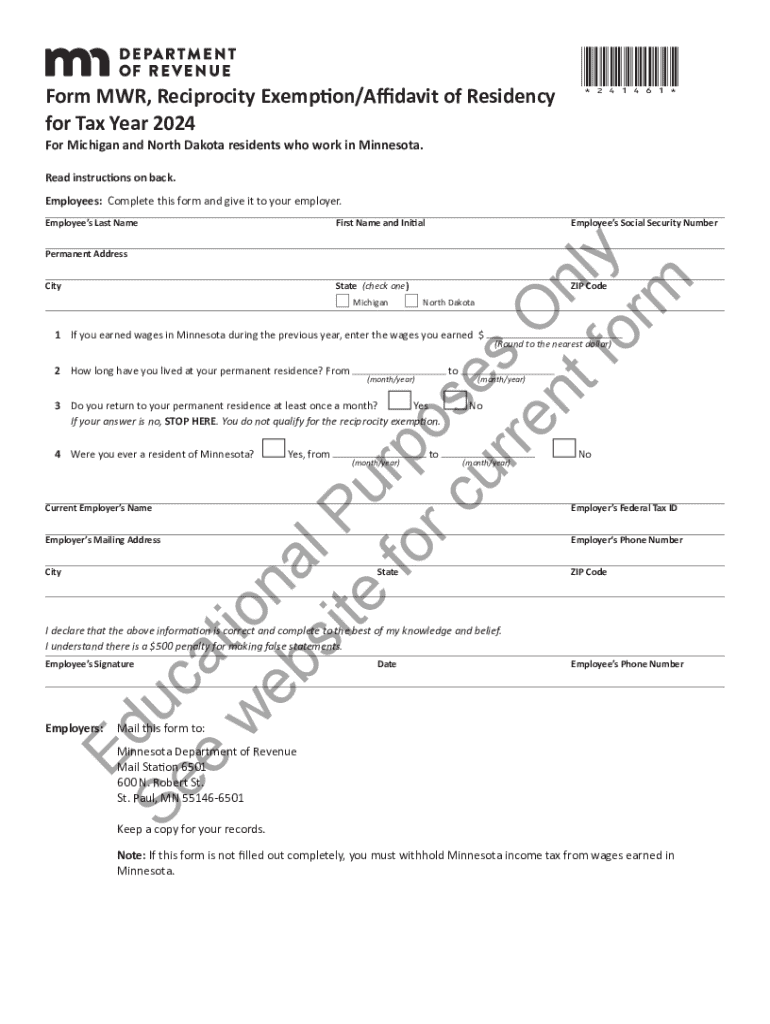 Fillable Online 2024 Minnesota Withholding Tax Fax Email Print - pdfFiller