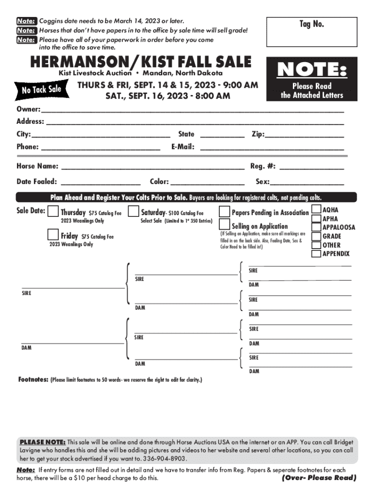 Fillable Online Consignment-Form-F23-Digital-3.pdf Fax Email Print ...