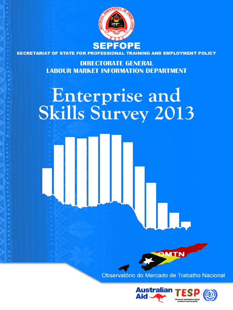 Fillable Online Labour Market Outlook Timor-Leste Edition 8, November ...