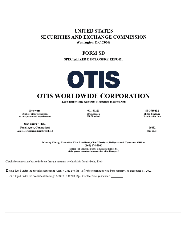Fillable Online Form SD Otis Worldwide Corp Fax Email Print - pdfFiller