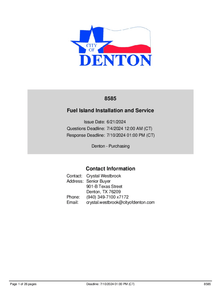 Fillable Online Fuel Island Installation and Service Fax Email Print ...