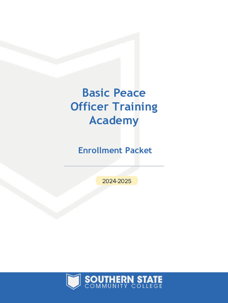 Fillable Online Basic Peace Officer Training AcademyAcademics Fax Email ...