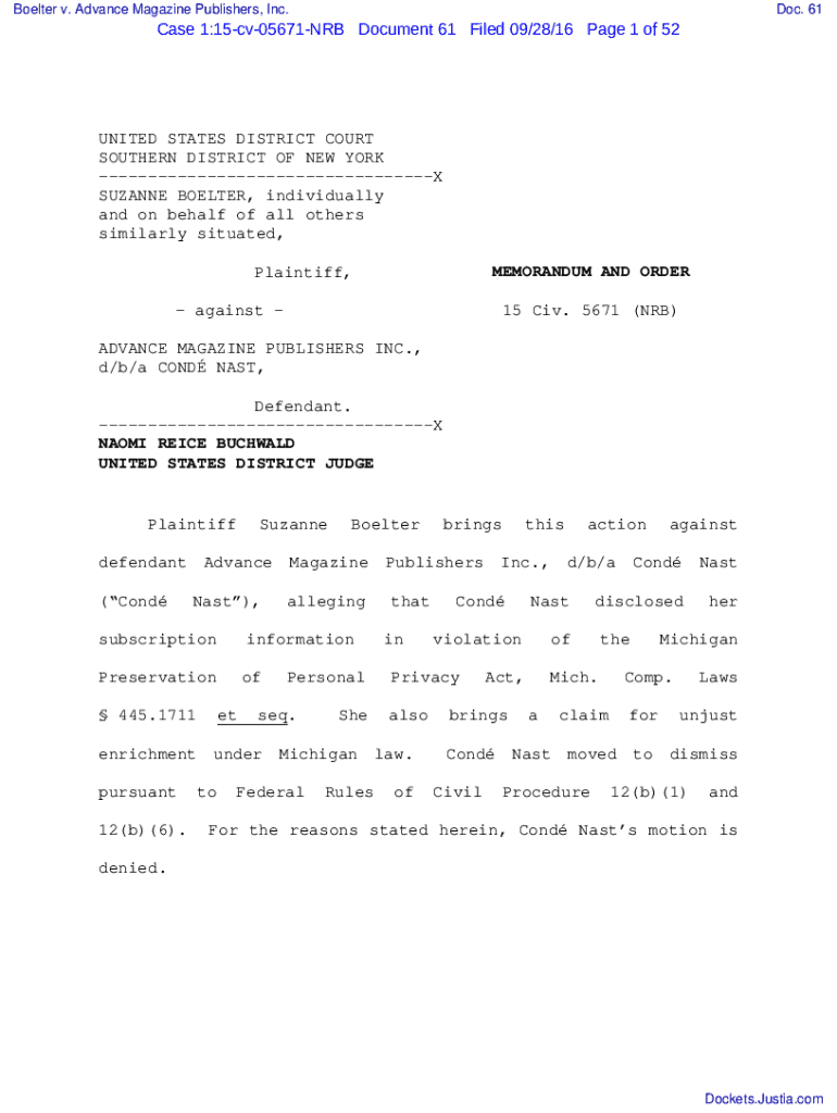 Fillable Online MEMORANDUM AND ORDER denying 18 Motion to ... - US Case Law Fax Email Print ...