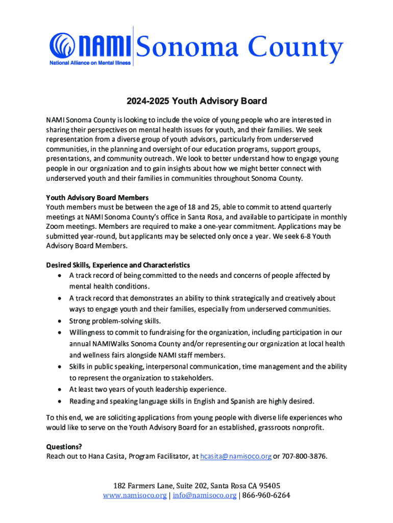 Fillable Online Sonoma County MHSA Plan Update FY 24-25 and Program ... Fax Email Print - pdfFiller