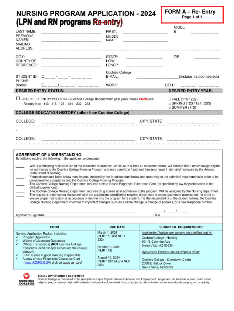 Fillable Online 2024 application for admission to associate degree nursing ... Fax Email Print ...