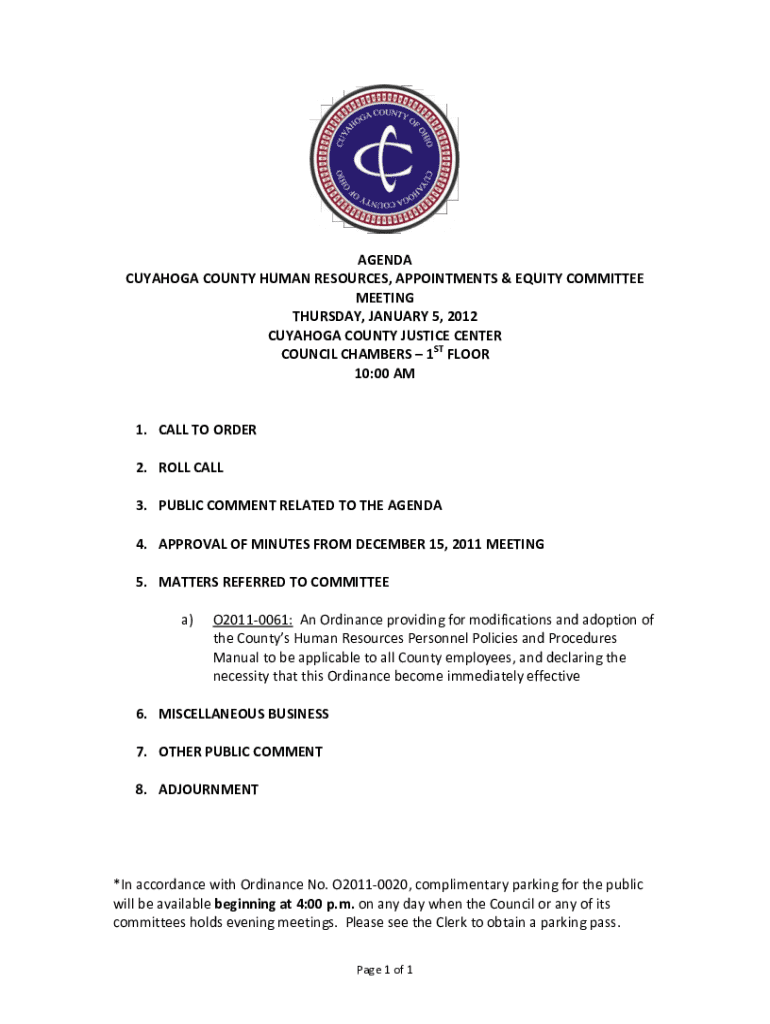 Fillable Online O2011-0061: An Ordinance providing for modifications and adoption of Fax Email ...