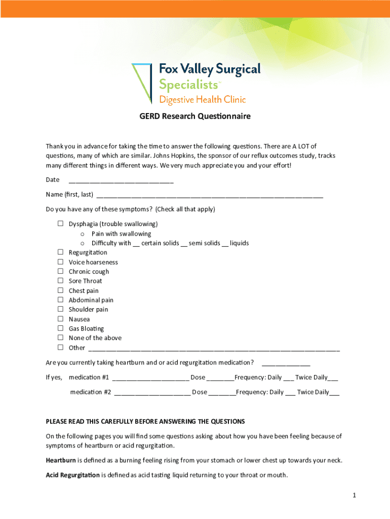 Fillable Online Say Goodbye to Heartburn: Understanding & Managing ... Fax Email Print - pdfFiller