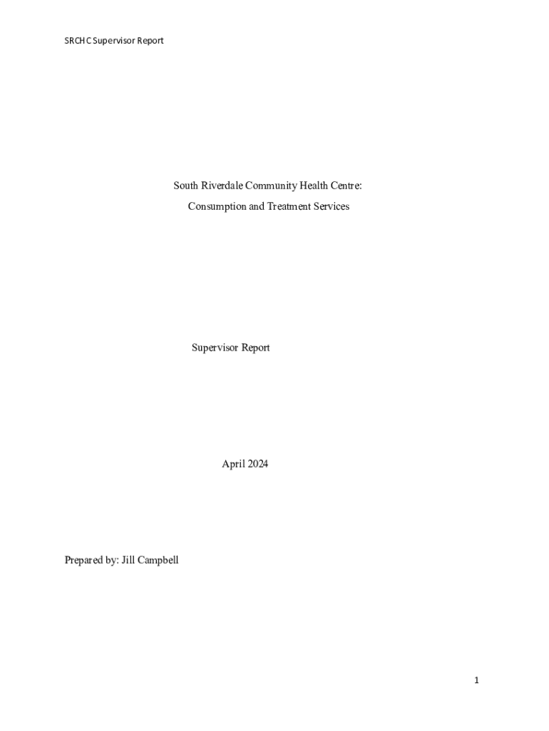 Fillable Online South Riverdale Community Health Centre. South ...