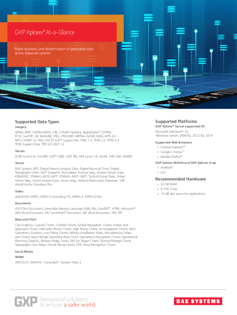 Fillable Online GXP Xplorer At-a-GlanceDatasheet Fax Email Print ...