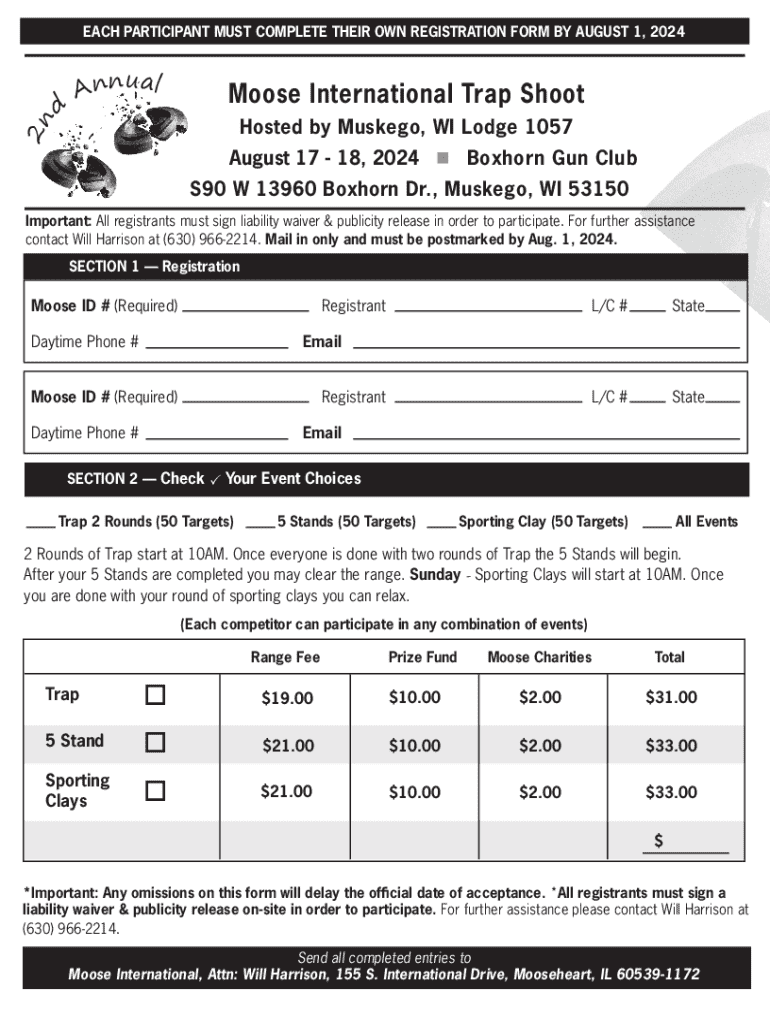 Fillable Online DEL MONTE GUN CLUB REGISTERED TRAP SHOOTS FOR ... Fax ...