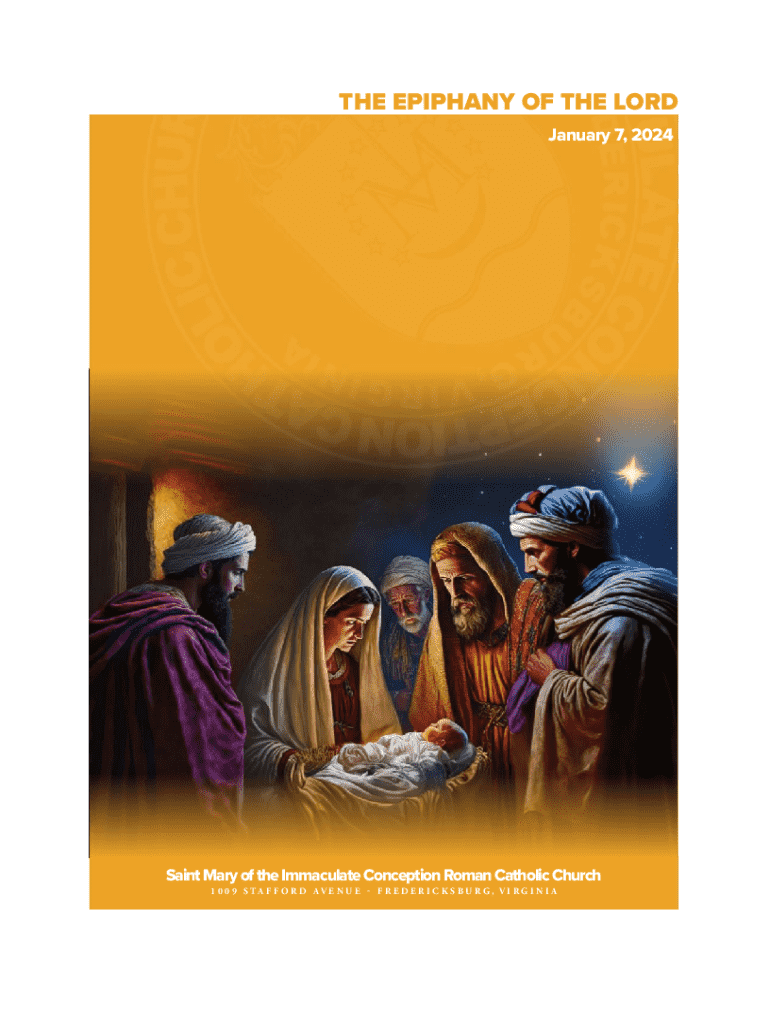 Fillable Online The Epiphany of the Lord - Our Lady of Hope Parish Fax ...