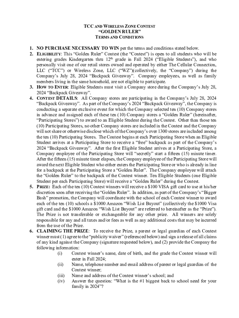 Fillable Online TCC and Wireless Zone to Give Away Over $3M of Free ...