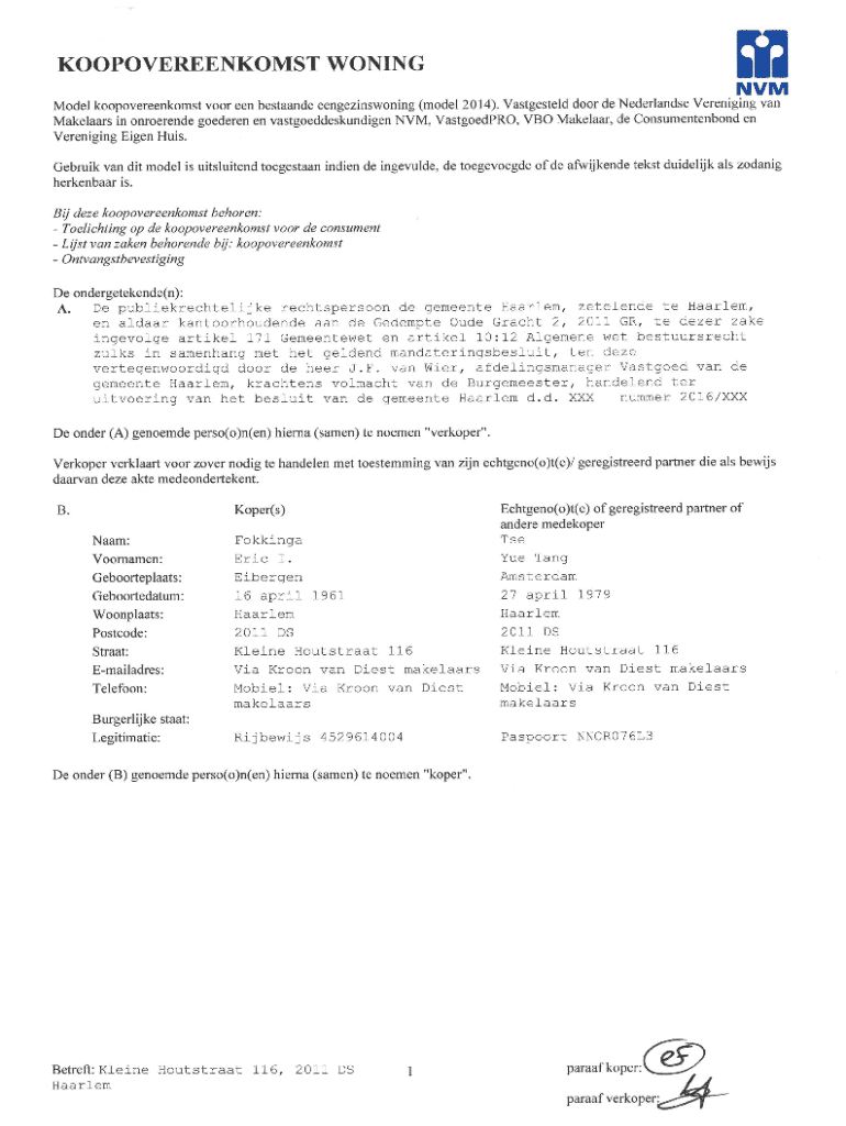 In te vullen online Non-conformiteit en de risicoverdeling in de NVM ...