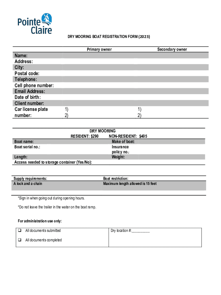 Fillable Online Boat Registration and Title Form Fax Email Print ...