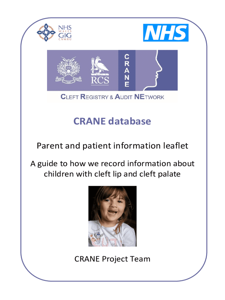 Fillable Online Cleft service patient information leaflets Fax Email ...