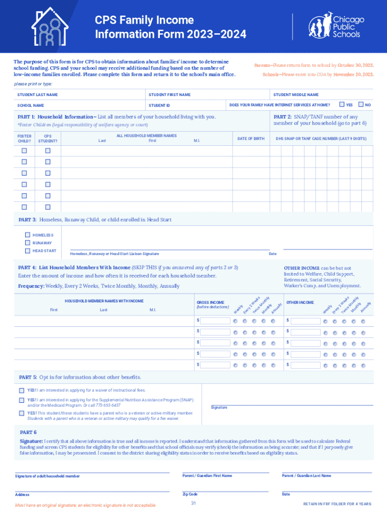 Fillable Online Family Income Information Form English and Spansih (1).pdf Fax Email Print ...