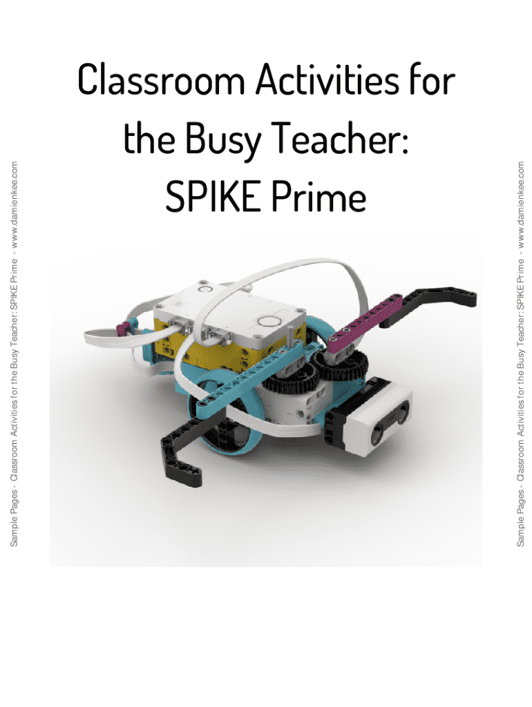 Fillable Online Classroom Activities for the Busy Teacher: SPIKE Prime ...