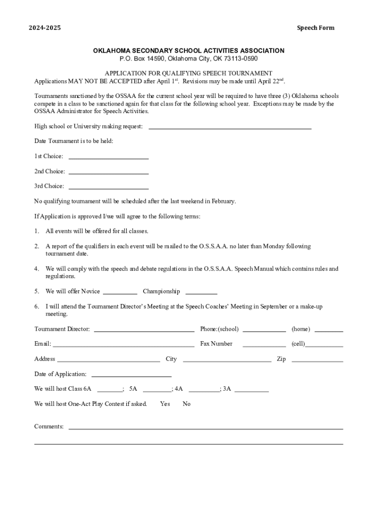 Fillable Online rules governing interscholastic secondary school activities Fax Email Print ...