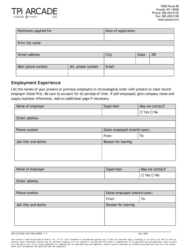 Fillable Online Aluminum Sand Castings & Rapid Protoypes - TPi Arcade ...