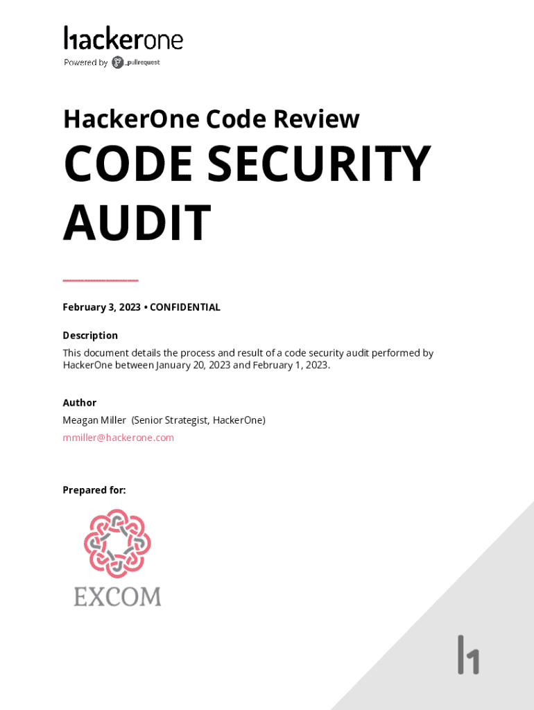 Fillable Online SampleOrg HackerOne Code Security Audit - MM.DD.YYYY (Sample report) Fax Email ...