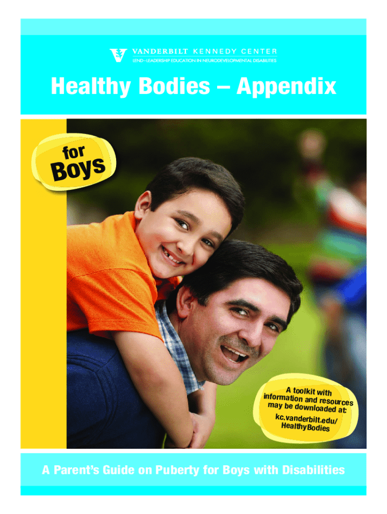 Fillable Online Healthy Bodies: A Parent\'s Guide on Puberty for Boys ...