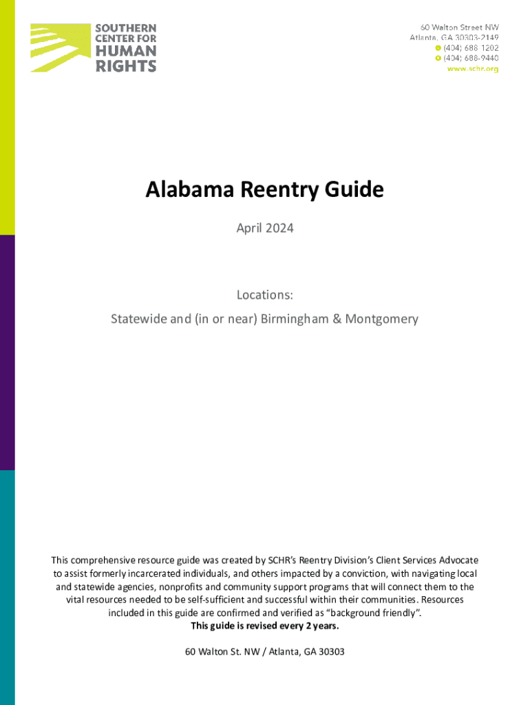 Fillable Online Re-Entry Resources - Alabama Department of Corrections ...
