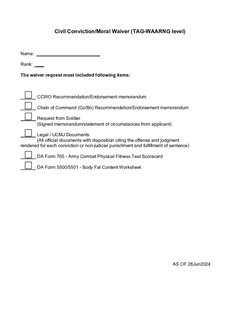 Fillable Online Am I cooked? Need advice. Moral Waiver finally approved ...