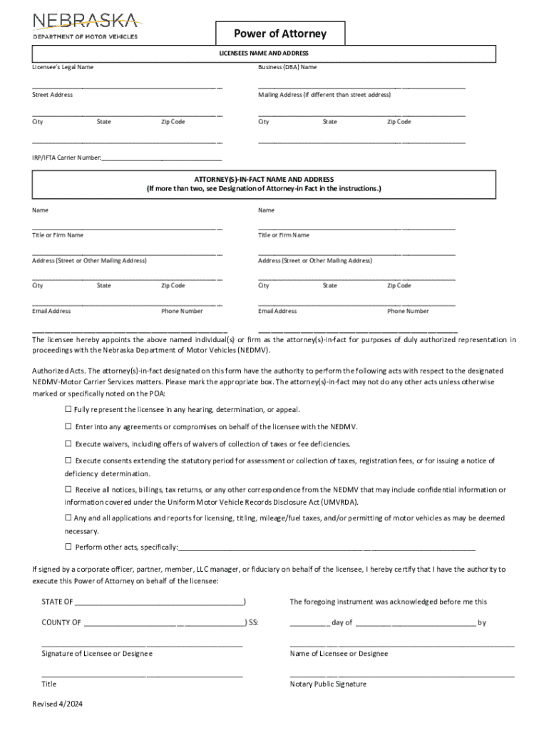 Fillable Online VR-470 (06-23) Vehicle Owner(s) Power of Attorney ...