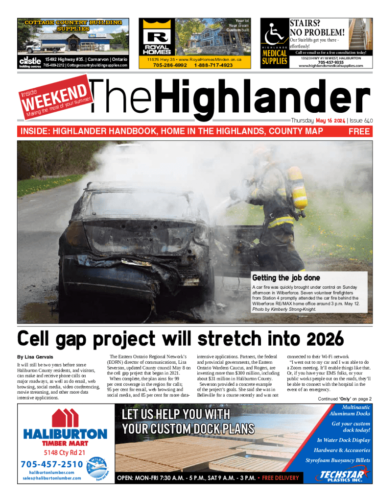 Fillable Online Cell gap project will stretch into 2026 Fax Email Print ...