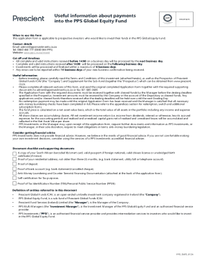 Fillable Online 2023 Pps Global Equity Fund Application Form ...