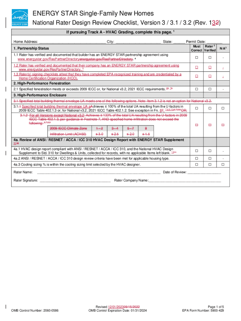 Fillable Online Markup of National Rater Design Review Checklists ...