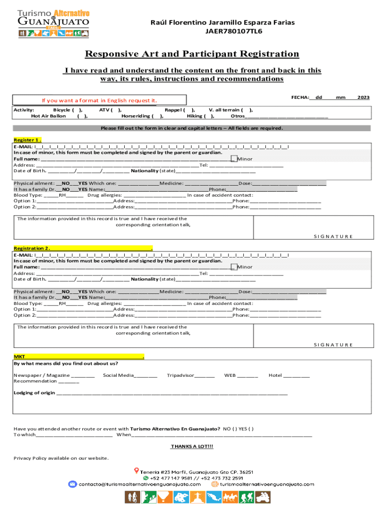 Fillable Online Responsive Art and Participant Registration - imgix Fax ...