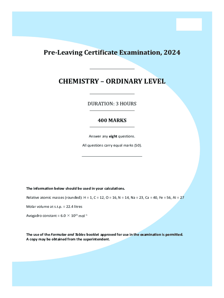 Fillable Online B15-LC-Chemistry-OrdinaryLevel.indd Fax Email Print ...