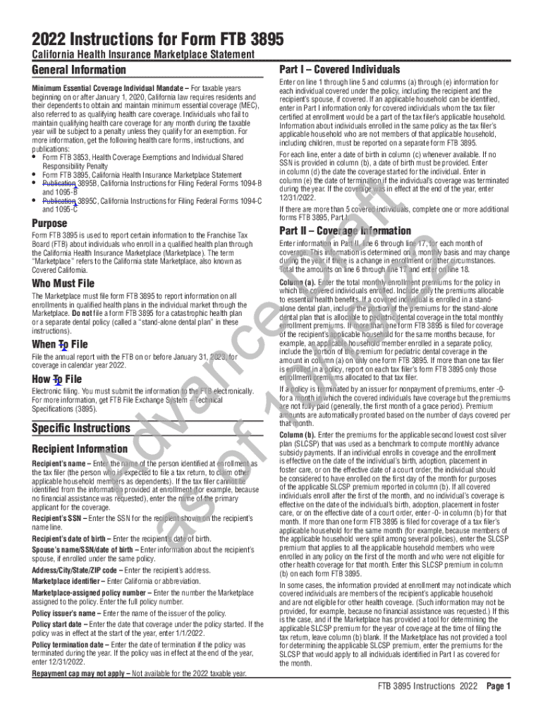 Fillable Online Form FTB 3895 Quick Guide Certified Enrollers Fax Email ...