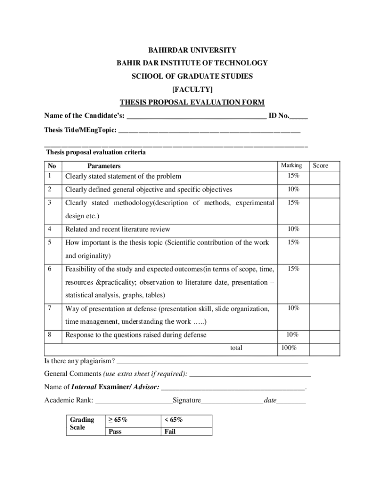 Fillable Online Thesis progress evaluation and summary sheet form.pdf Fax Email Print - pdfFiller