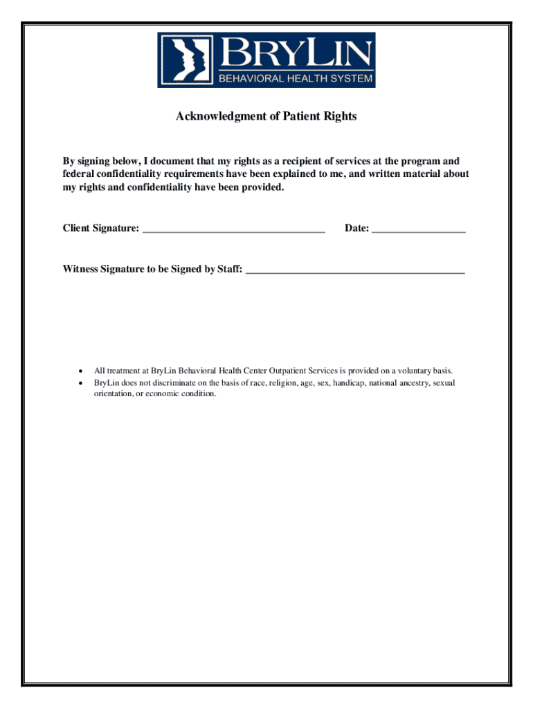Fillable Online HIPAA Acknowledgement & Consent Forms Fax Email Print ...