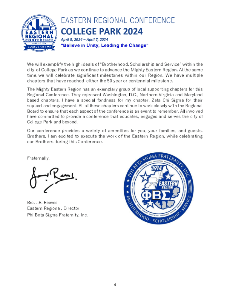 Fillable Online Believe in Unity, Leading the Change Fax Email Print - pdfFiller