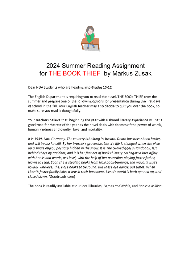 Fillable Online English II Summer Reading Fax Email Print - pdfFiller