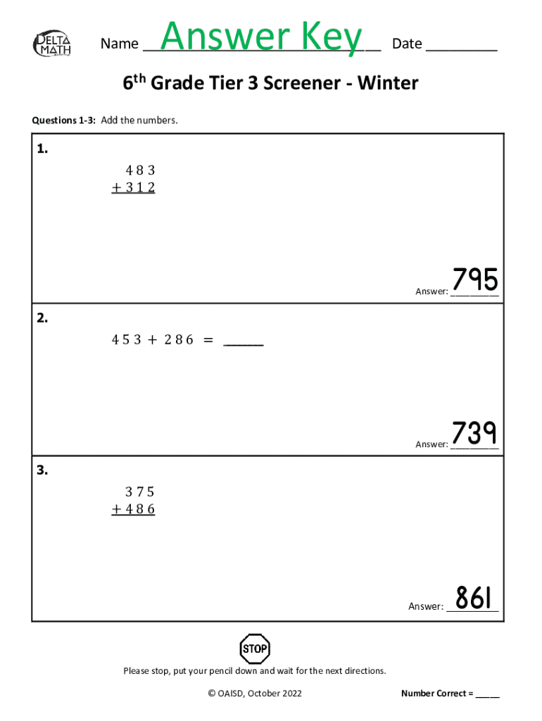 Fillable Online Summer Incoming 3rd Grade Packet A Fax Email Print ...