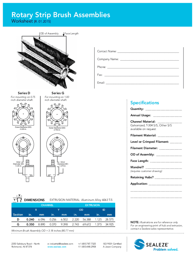Fillable Online Rotary Strip Brush Assemblies Fax Email Print - pdfFiller