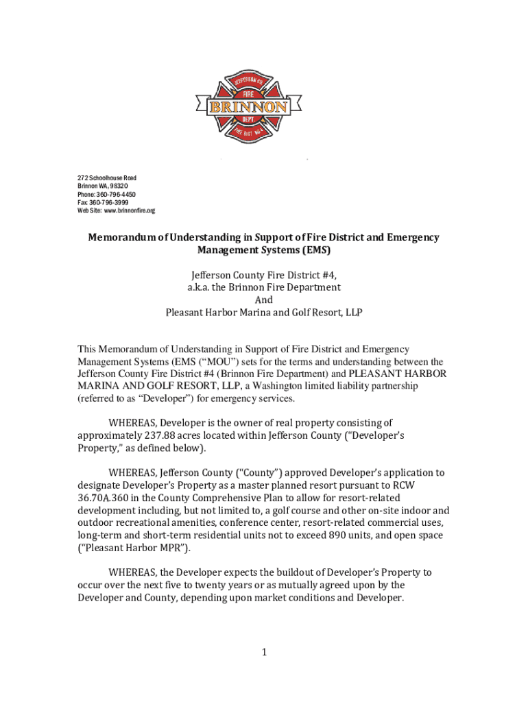 Fillable Online Brinnon Fire Department - Fire Department - Brinnon ...
