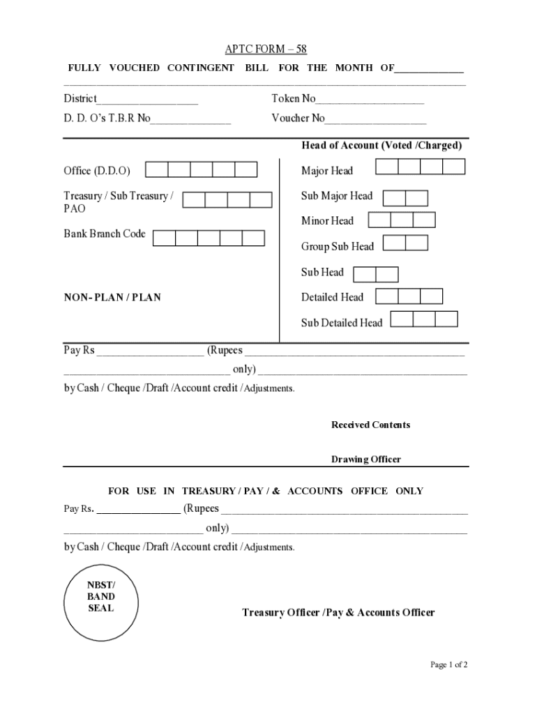 Fillable Online Form 58 Telangana - Fill Online, Printable, Fillable ...