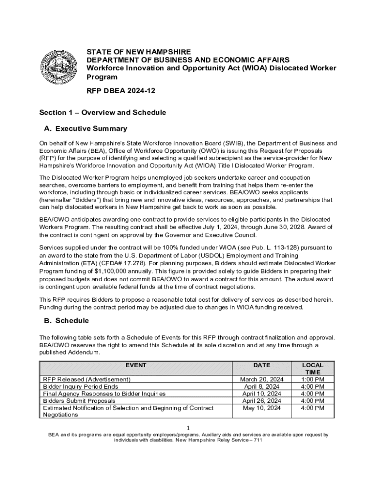 Fillable Online Adult, Dislocated Worker, and Youth Activities - The ...