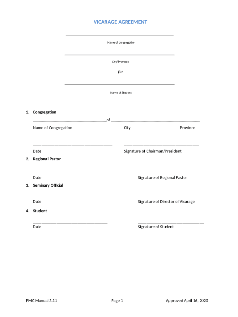 Vicar Joseph FarewellImmanuel Lutheran Church and School Doc Template ...