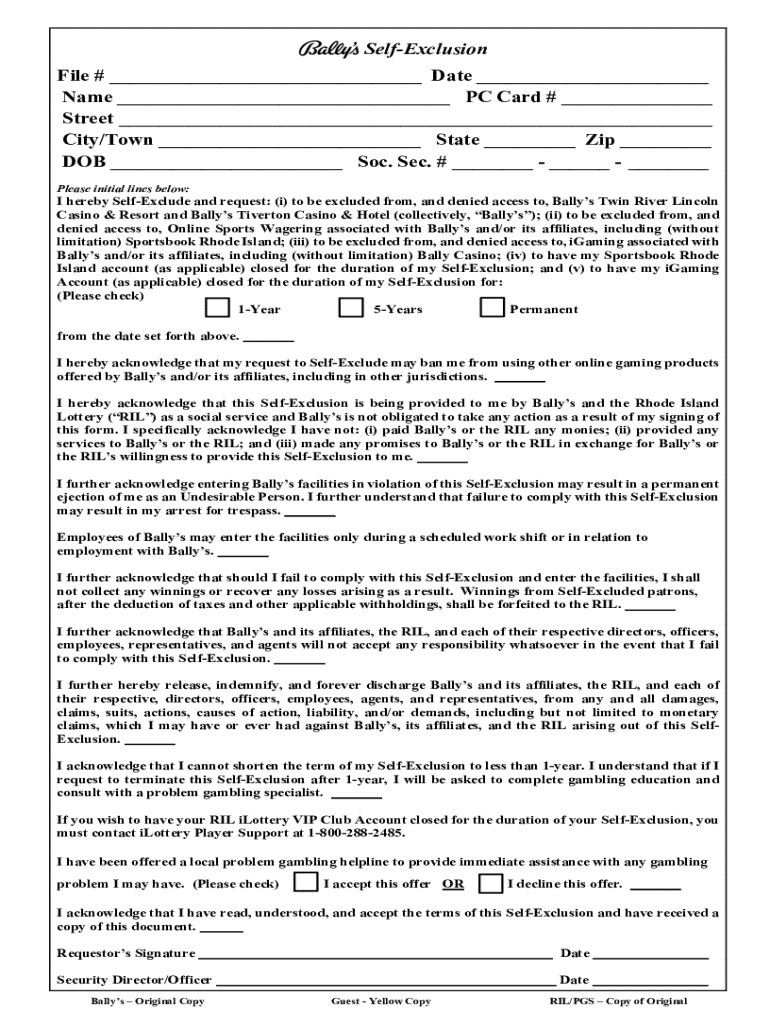 Fillable Online oapgg-statewide-self-exclusion-form.pdf Fax Email Print ...