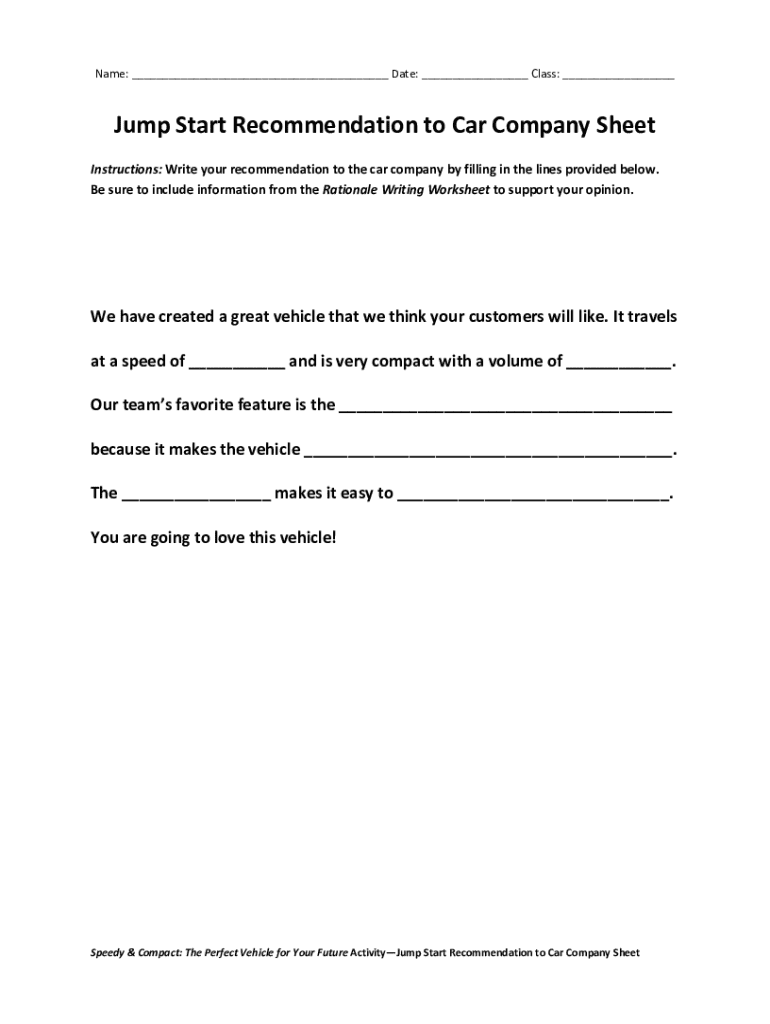 Fillable Online How to Jump Start Your Car In 5 Easy Steps Fax Email ...