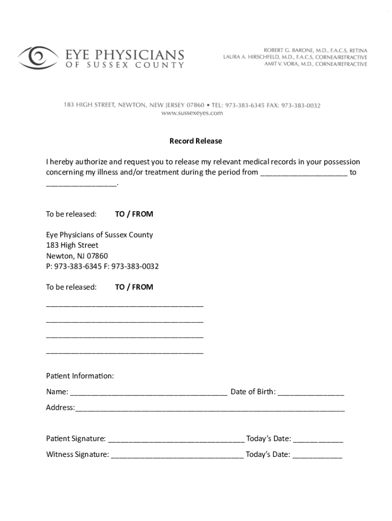 Fillable Online I hereby authorize and request you to release my ...