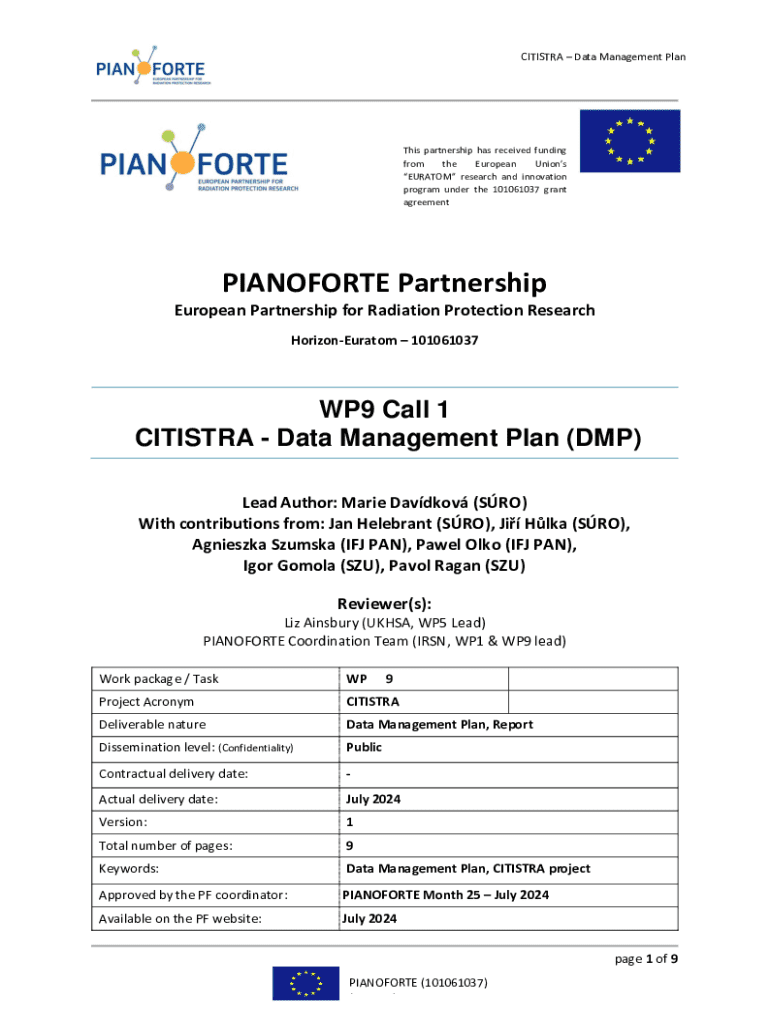 Fillable Online Euratom Horizon Europe project coordinated by the INCT ... Fax Email Print ...